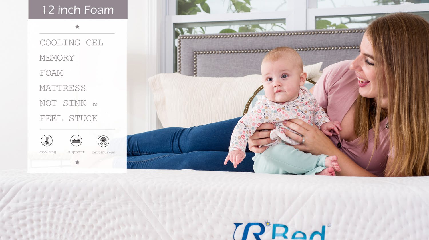 Sunrising Bedding Luxury Twin 12 Inch Memory Foam Mattress